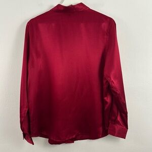 Norton McNaughton | Tops | Norton Mcnaughton 0 Silk Button Up Long ...